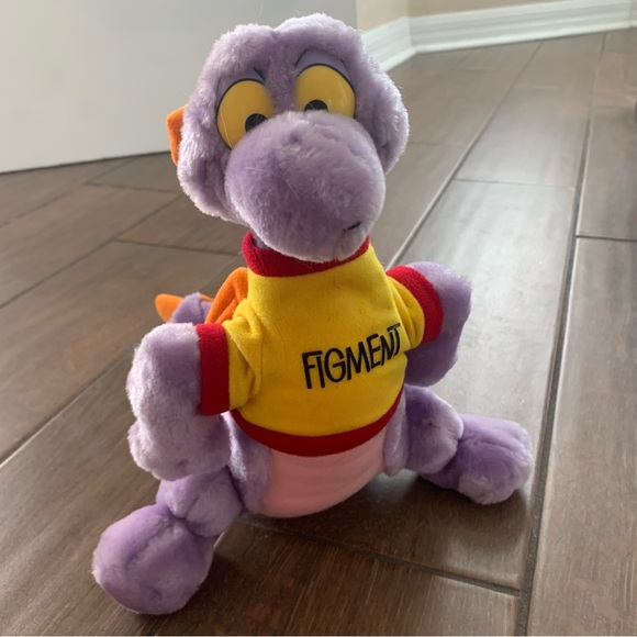 Disney | Toys | Vintage Disney Figment Plush 1982 With Original Epcot ...